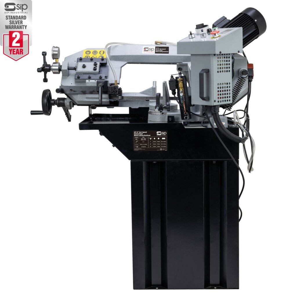SIP 01526 10" Vari-Speed Swivel Head Metal Bandsaw 230volt 13amp ...