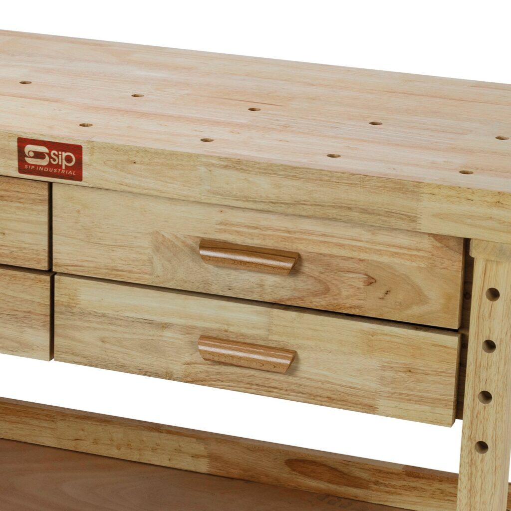 SIP 01460 Professional Hardwood 4-Drawer Work Bench - Kendal Tools ...
