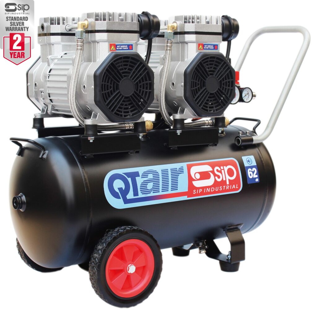 SIP 05493 QT DD 3.0hp 50ltr Ultra Low Noise 4-Pole Oil Free Compressor ...