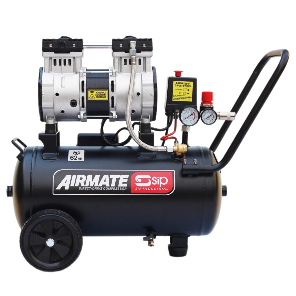 SIP 05478 24 Ltr Low Noise 2-Pole Oil Free Direct Drive Compressor ...