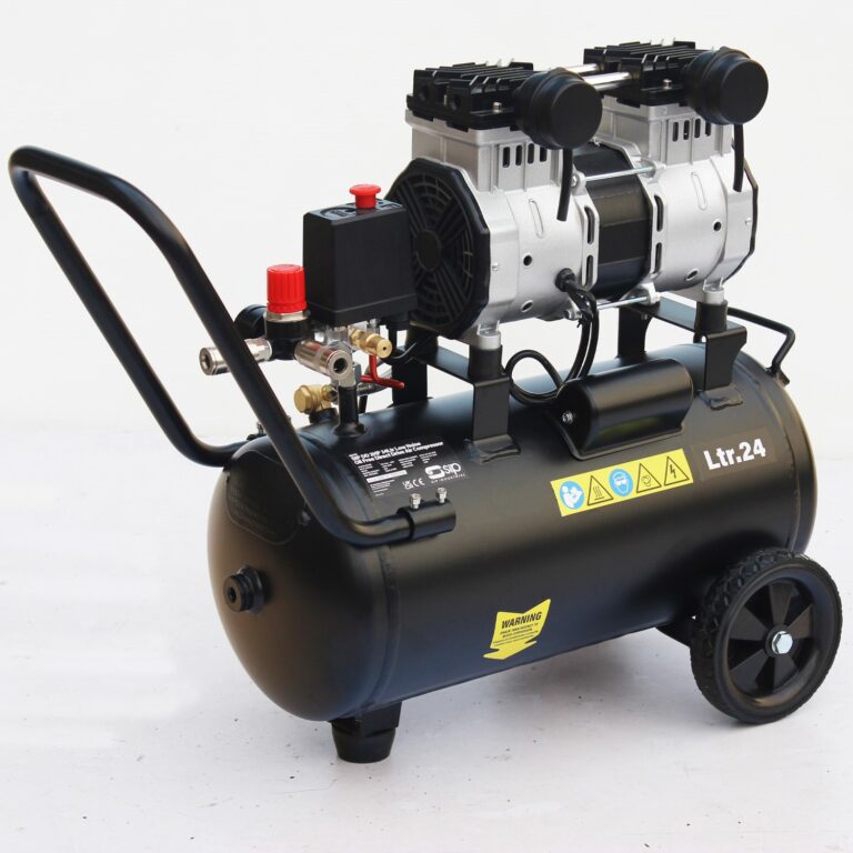 SIP 05480 50 Ltr Low Noise 2-Pole Oil Free Direct Drive Compressor 3 hp ...